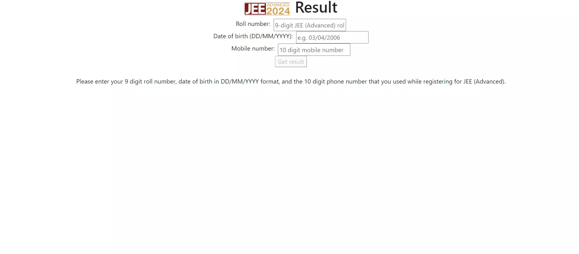 JEE Advanced Result 2024 releases
