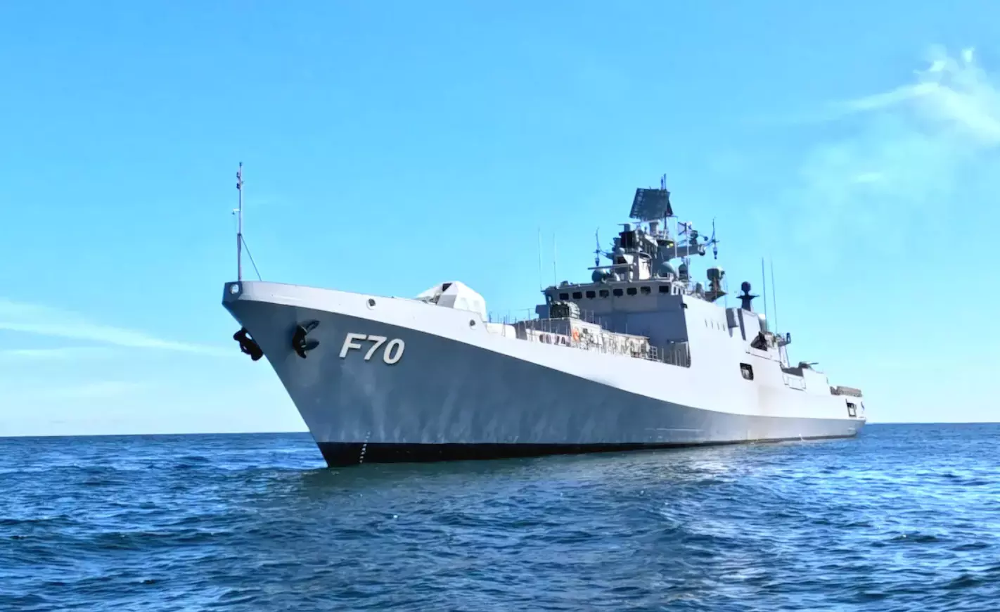 India gets multi-role guided missile frigate 'INS Tushil'