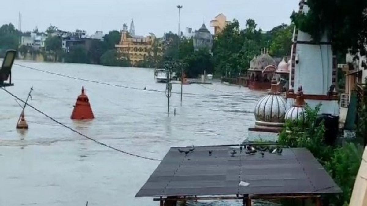 Temples Submerged At Ujjain’s Ram Ghat After Torrential Rainfall In ...