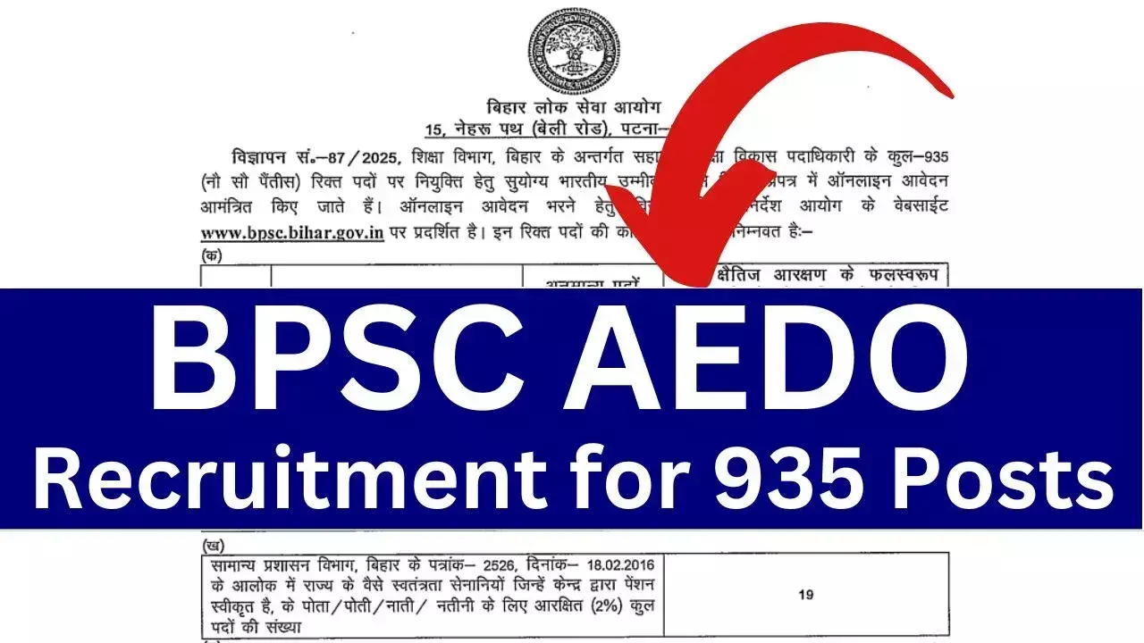 BPSC AEDO Exam Sees Record 9.7 Lakh Applicants For 935 Posts: January 2026 Schedule Confirmed ...