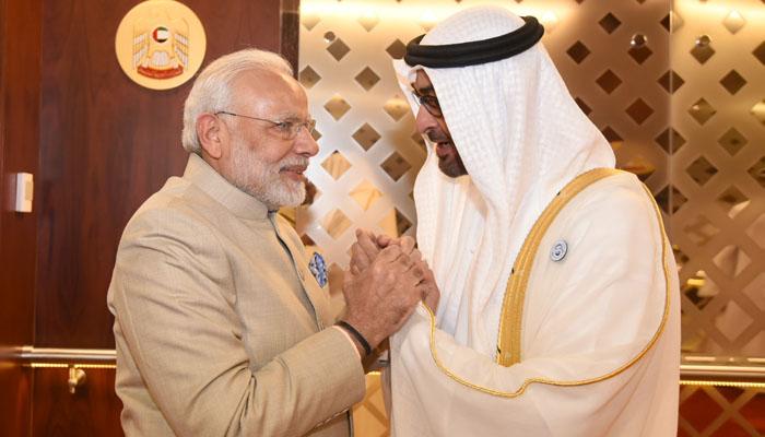 PM Modi arrives in UAE on the second leg of his three-nation tour
