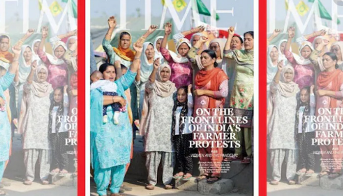 TIME Magazine dedicates its Cover to Women of the Farmers' Protest